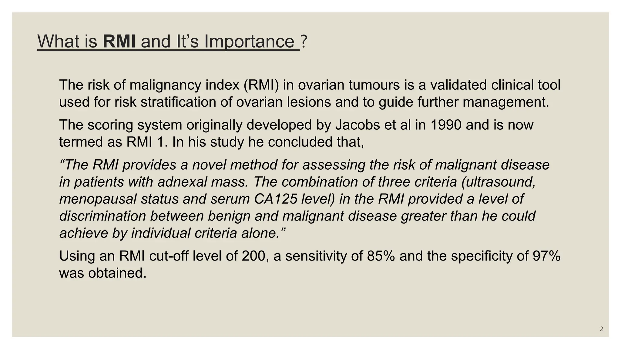 Risk Malignancy Index obstetrics ppt.pptx