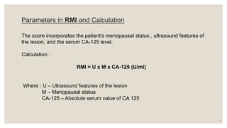 Risk Malignancy Index obstetrics ppt.pptx