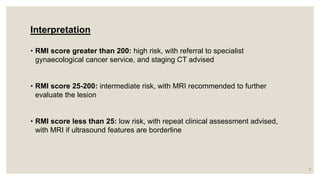 Risk Malignancy Index obstetrics ppt.pptx