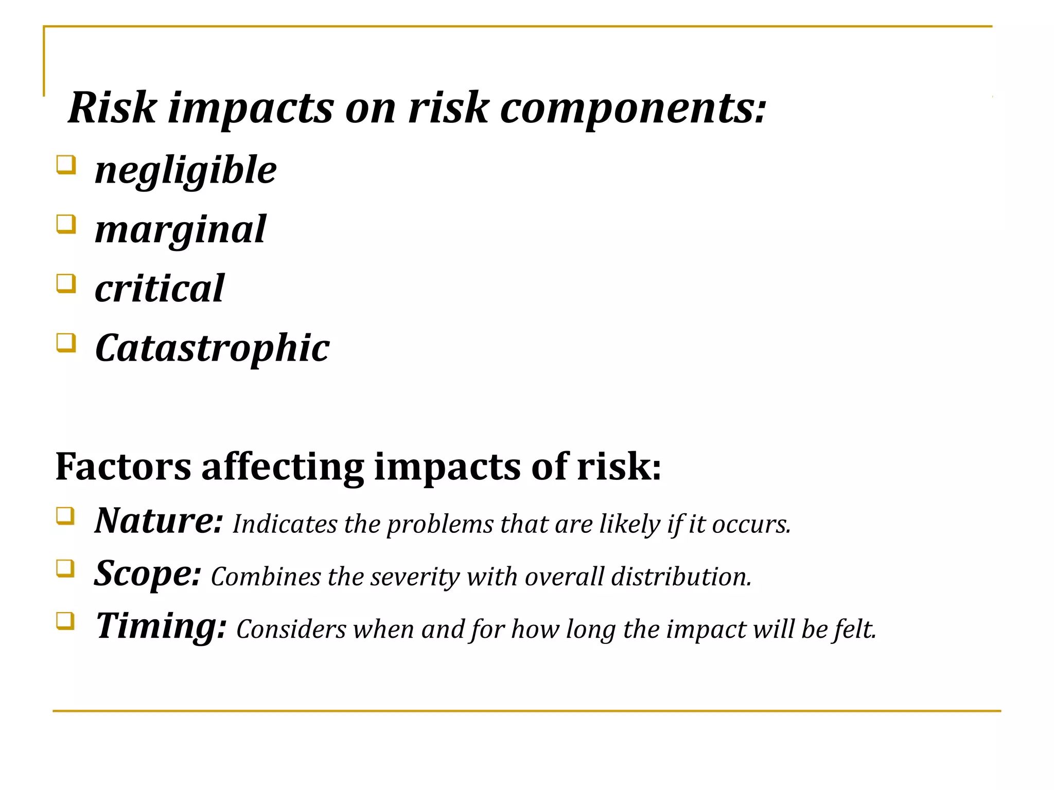 Risk management(software engineering) | PPT