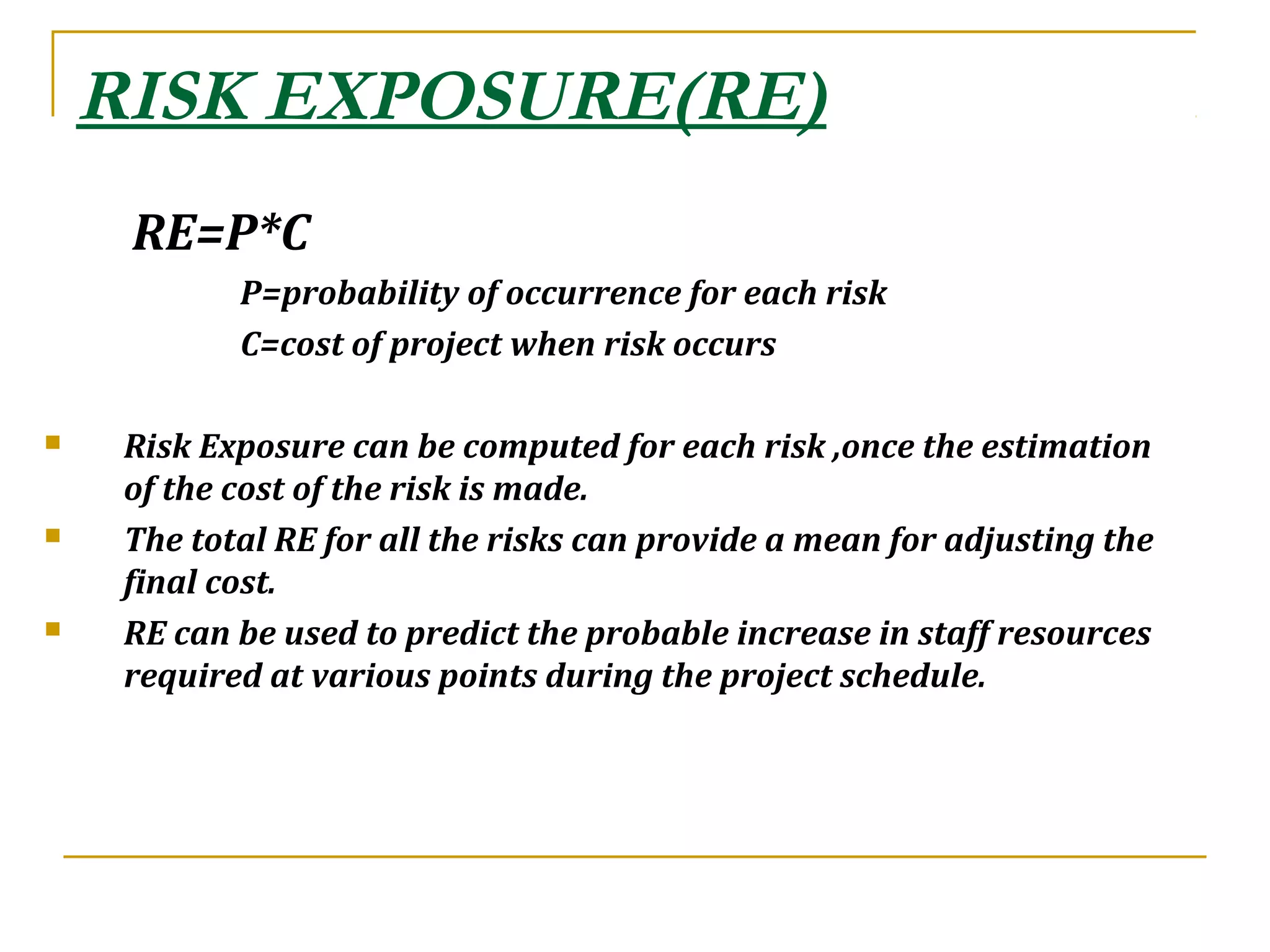 Risk management(software engineering) | PPT