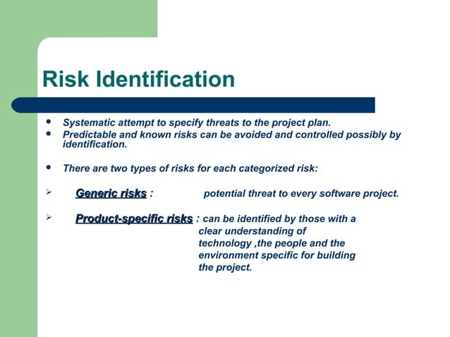 Risk management(software engineering) | PPT | Business | Business and ...