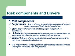 Risk management(software engineering) | PPT