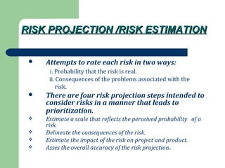 Risk management(software engineering) | PPT