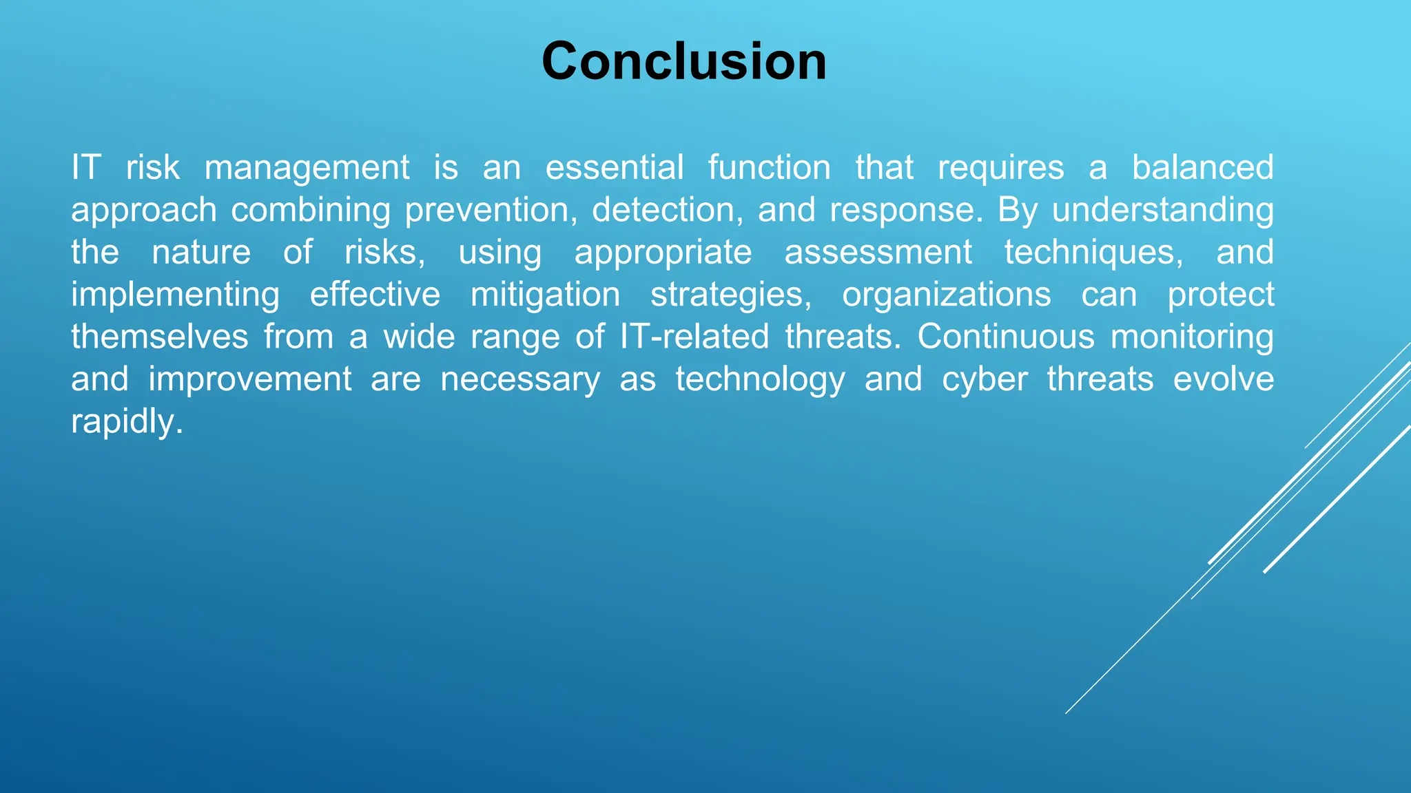 Risk management for ICT Technology Dept. | PDF