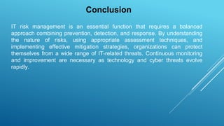 Risk management for ICT Technology Dept. | PDF