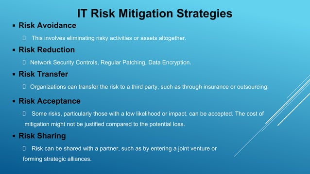 Risk management for ICT Technology Dept. | PPT