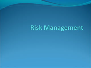 Risk management | PPT