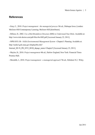 Project Management - Risk management | PDF