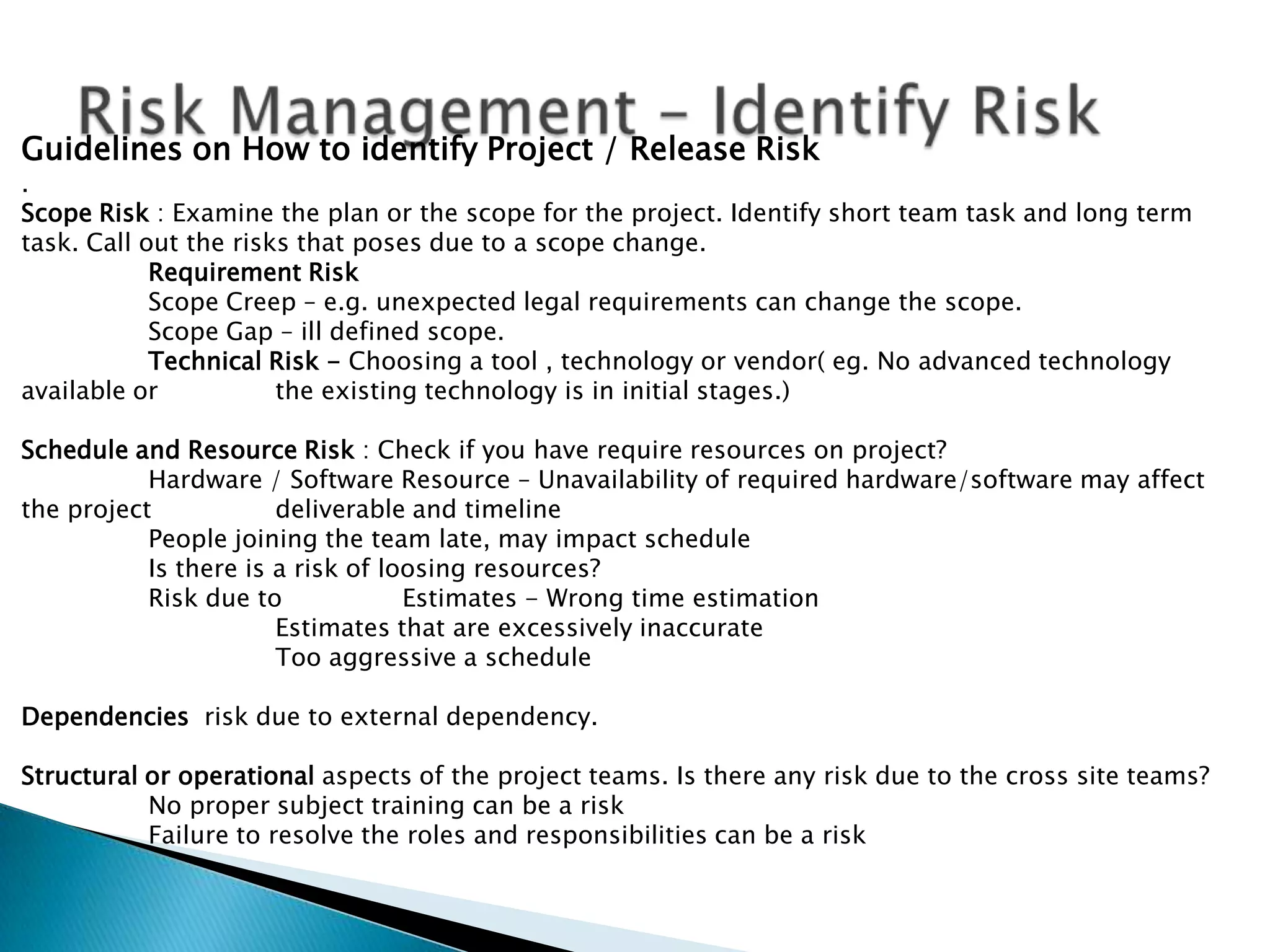Risk management | PPTX