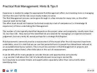 Project Risk Management | PDF