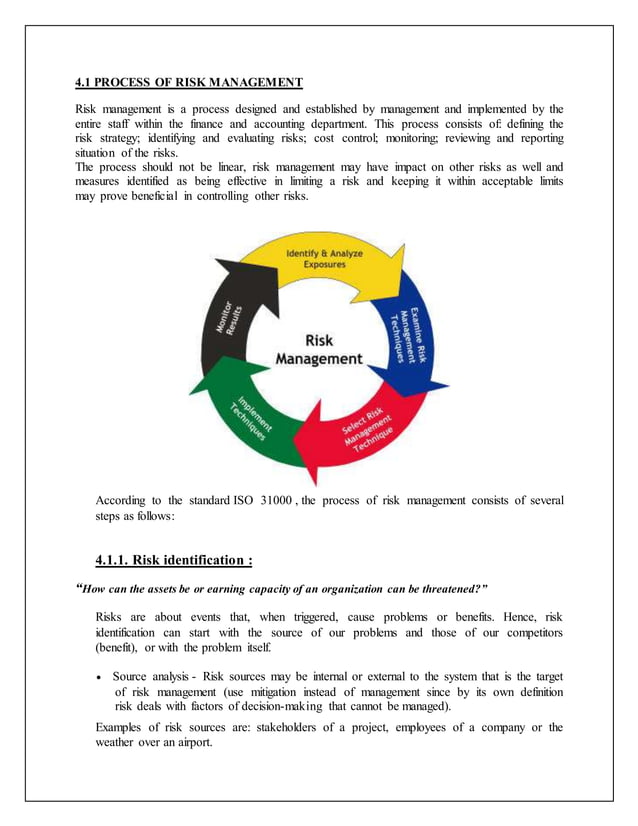 Project report on Risk management in insurance sector | DOCX