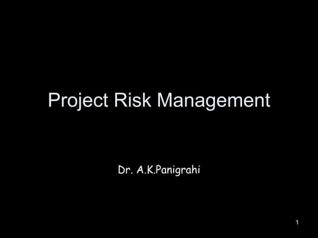Project Risk management | PPT
