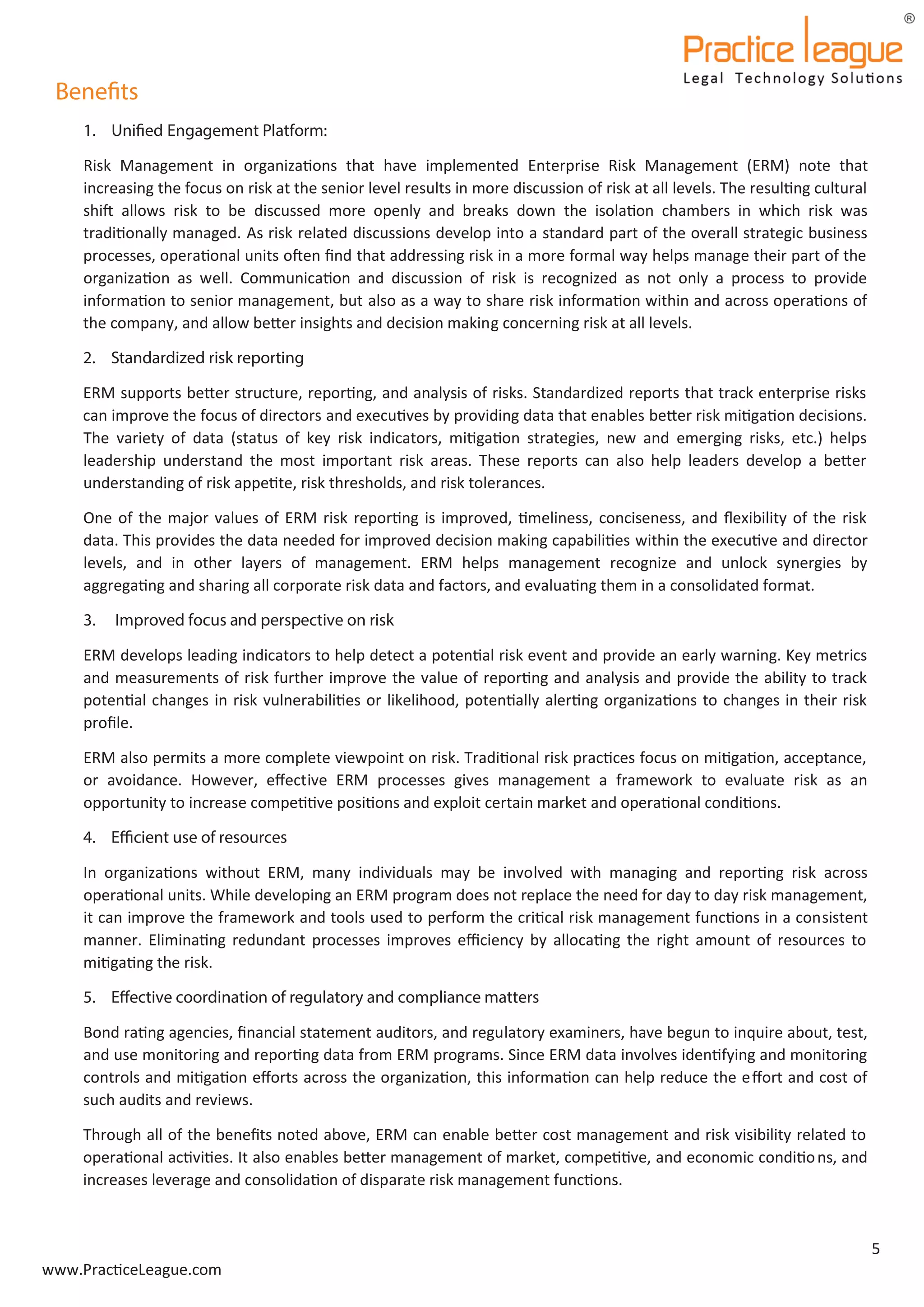 PracticeLeague Risk Management Platform | PDF