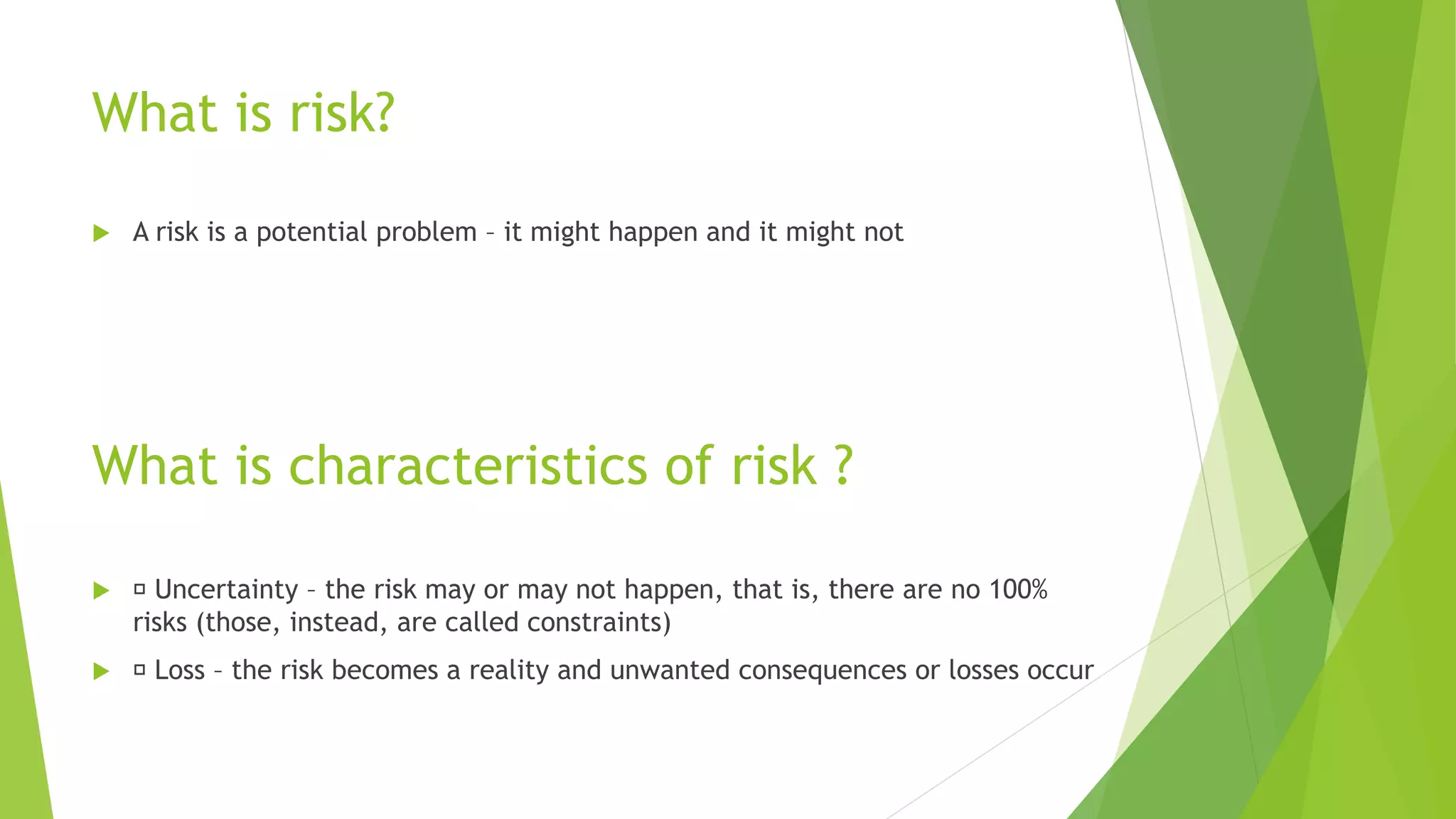 Risk Management | PPTX