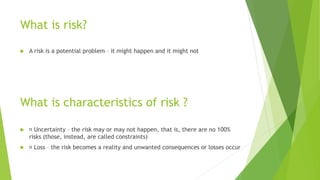 Risk Management | PPTX