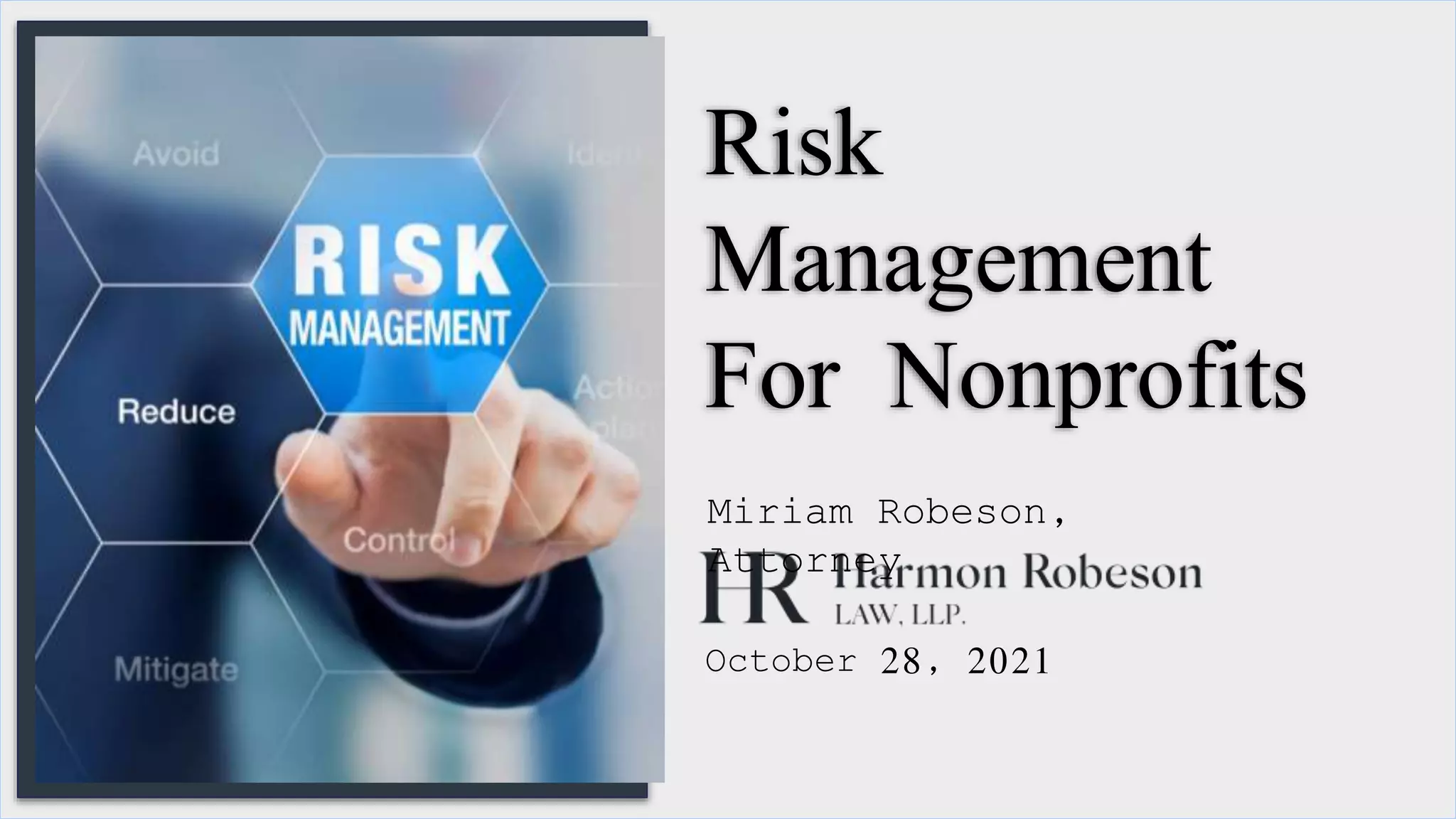 Nonprofit Risk management | PPTX