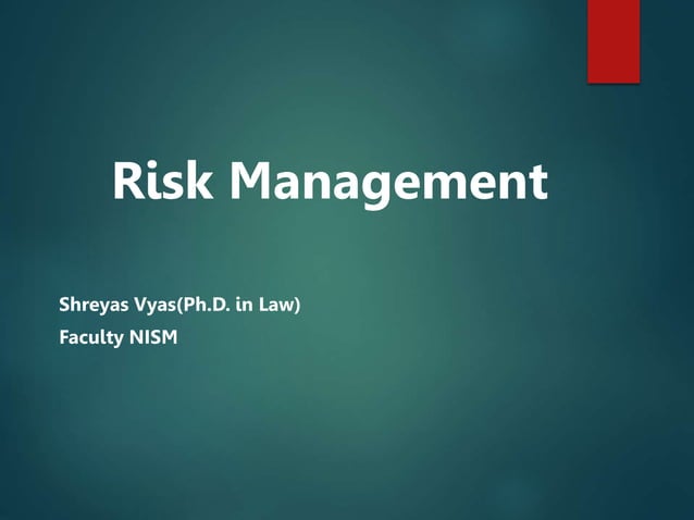 Risk Management in banking sector .pptx