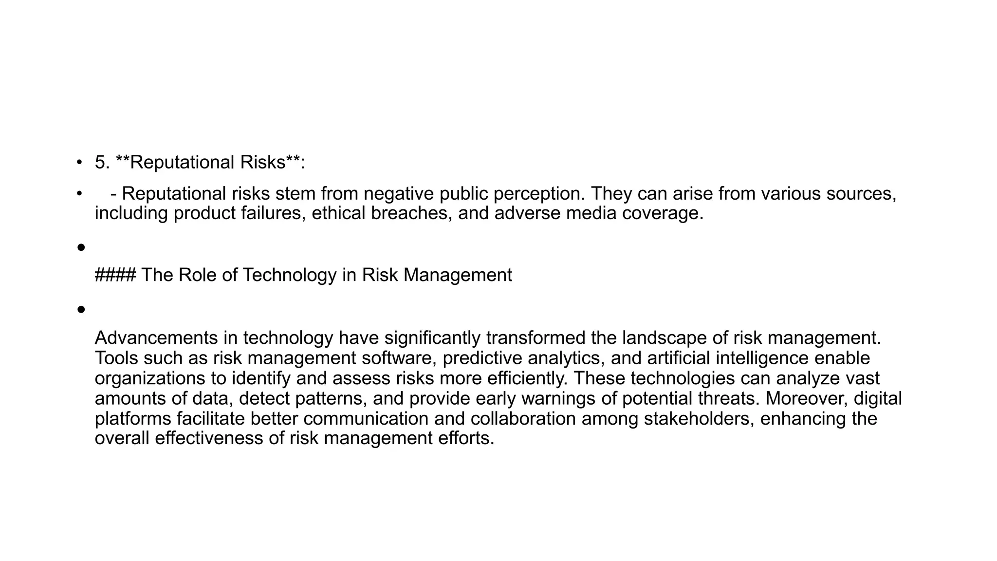 Basics of Risk Management in business for students | PPT