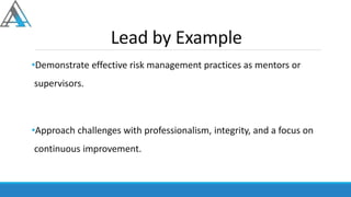 Risk Management.pt in real life world. | PPTX