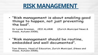 RISK MANAGEMENT (POWERPOINT PRESENTATION) | PPTX