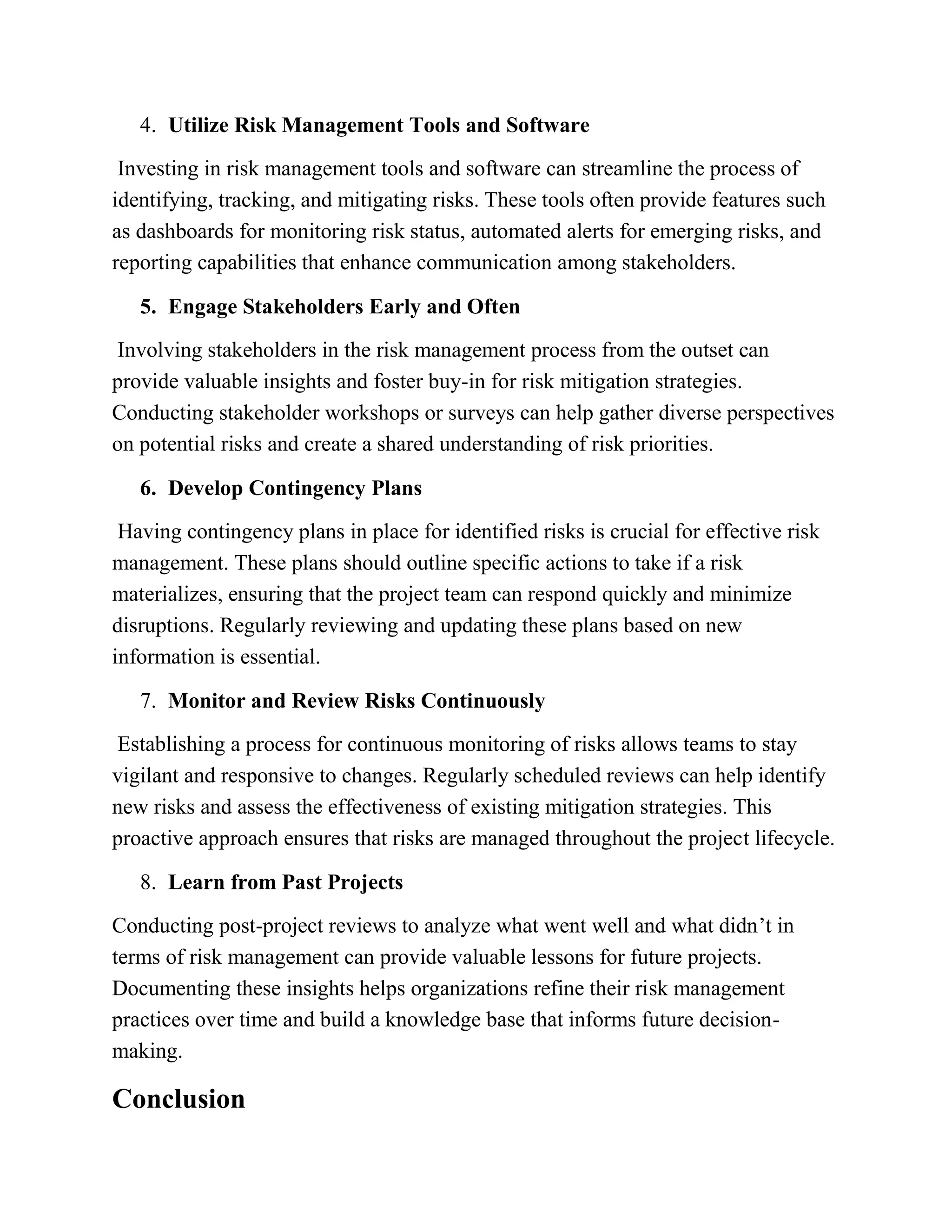 risk management;Project Risk Management: Processes, Techniques, and ...