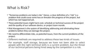 Comprehensive Risk Management Strategies for Software Projects | PPTX