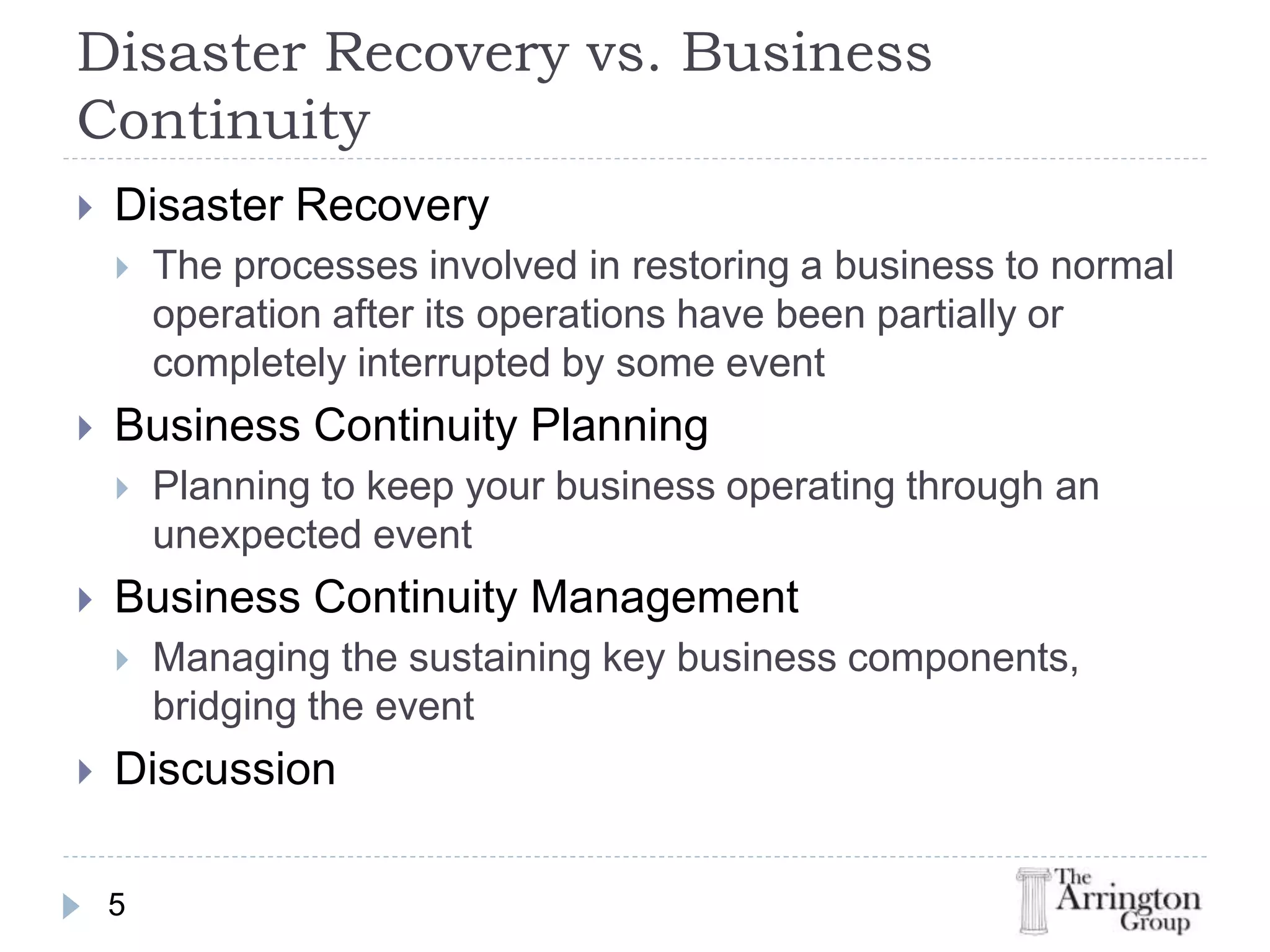 Risk Management -- Business Continuity Planning and Management.pptx