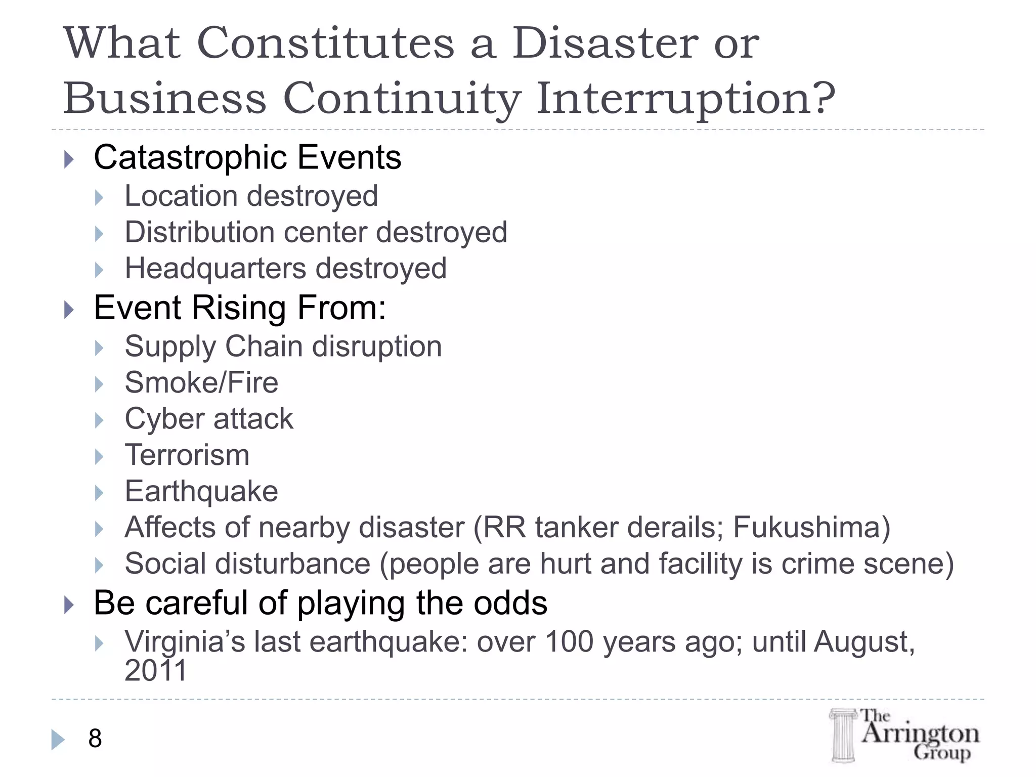 Risk Management -- Business Continuity Planning and Management.pptx