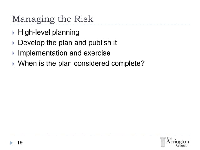 Risk Management -- Business Continuity Planning and Management.pptx