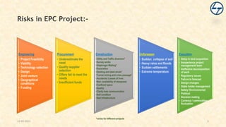 Risk management large epc projects | PPT