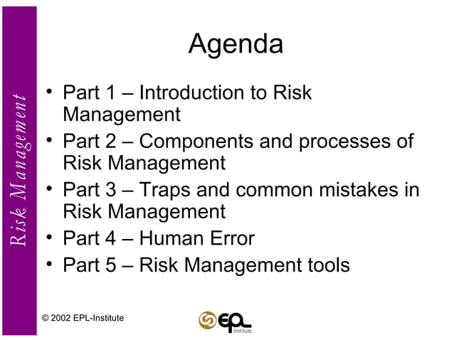Risk management seminar -en | PPT