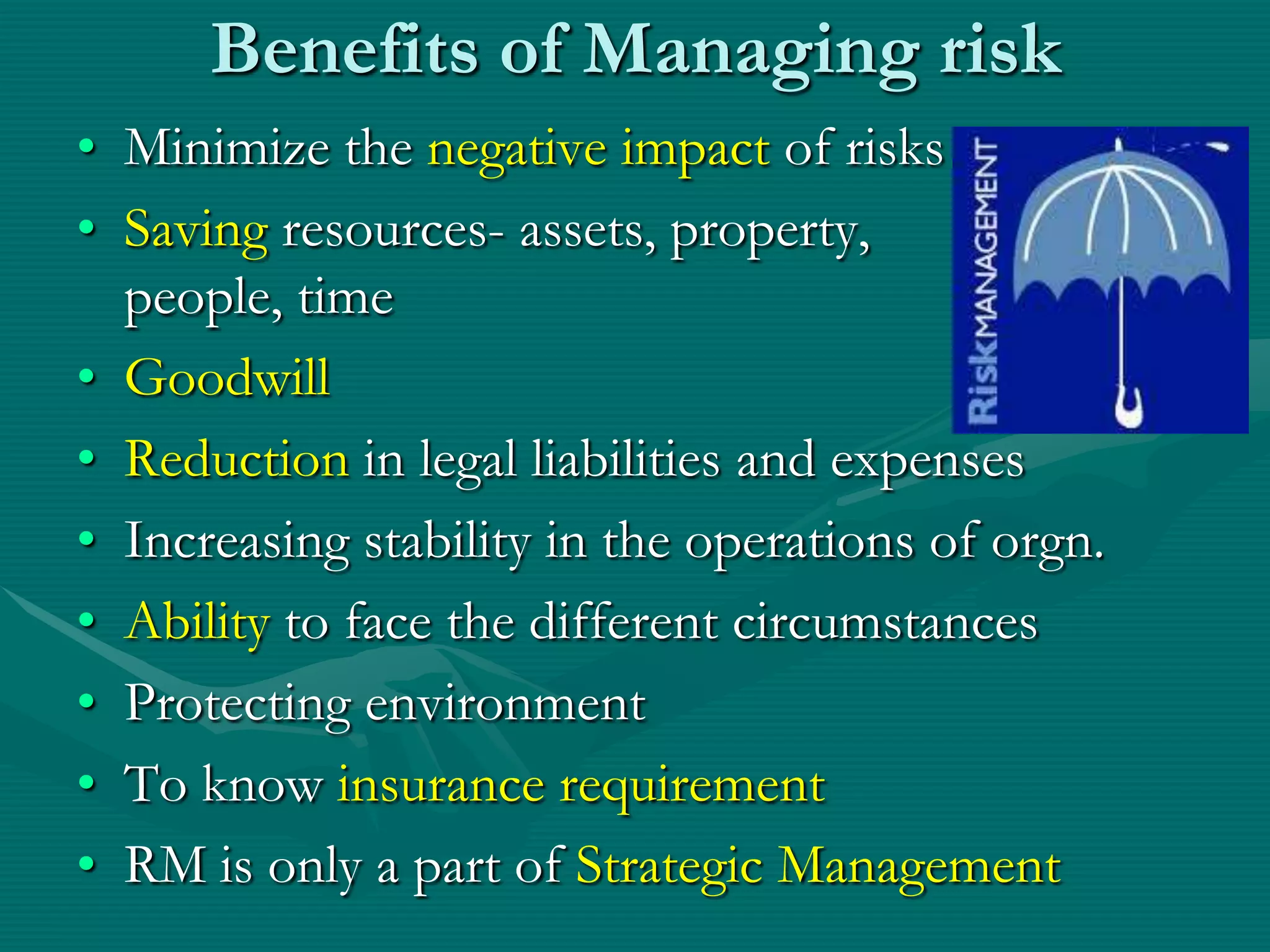 Risk Management in Insurance Sector | PPT