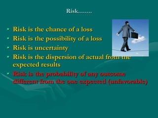 Risk Management in Insurance Sector | PPT