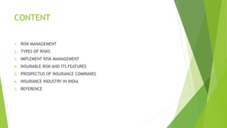 Risk management (1) | PPTX