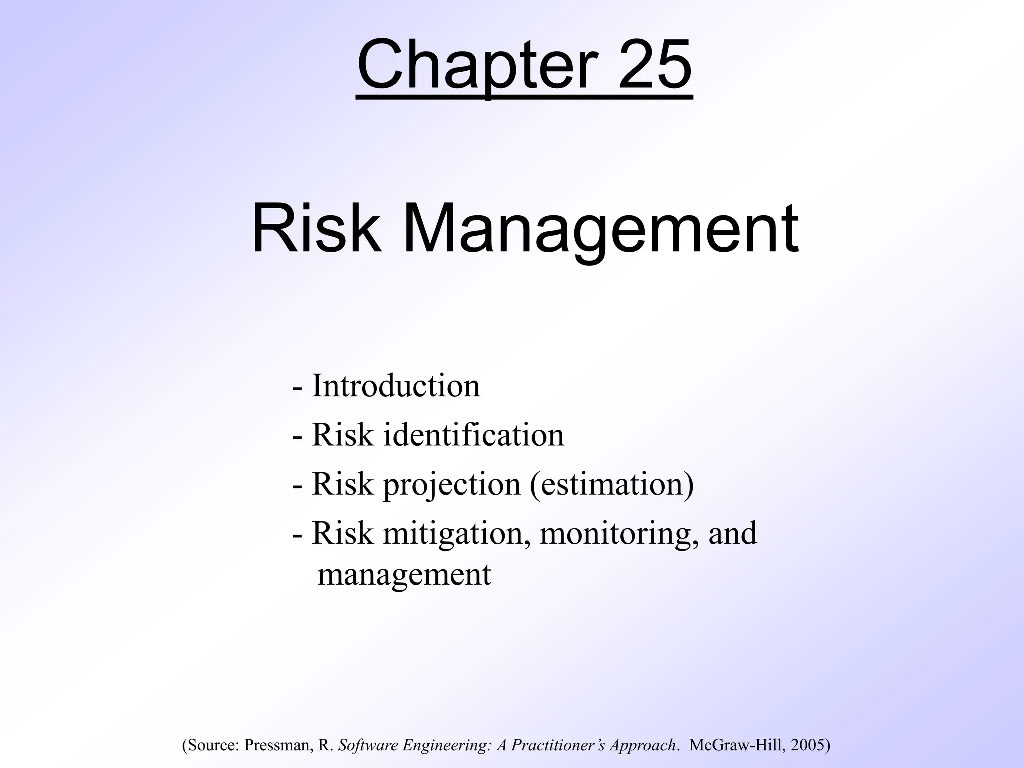 Riskmanagement software Engineering1.ppt