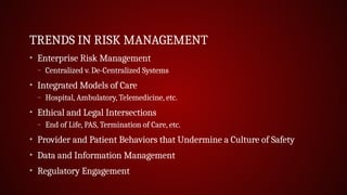 Patient safety and risk management in health informatics | PPTX