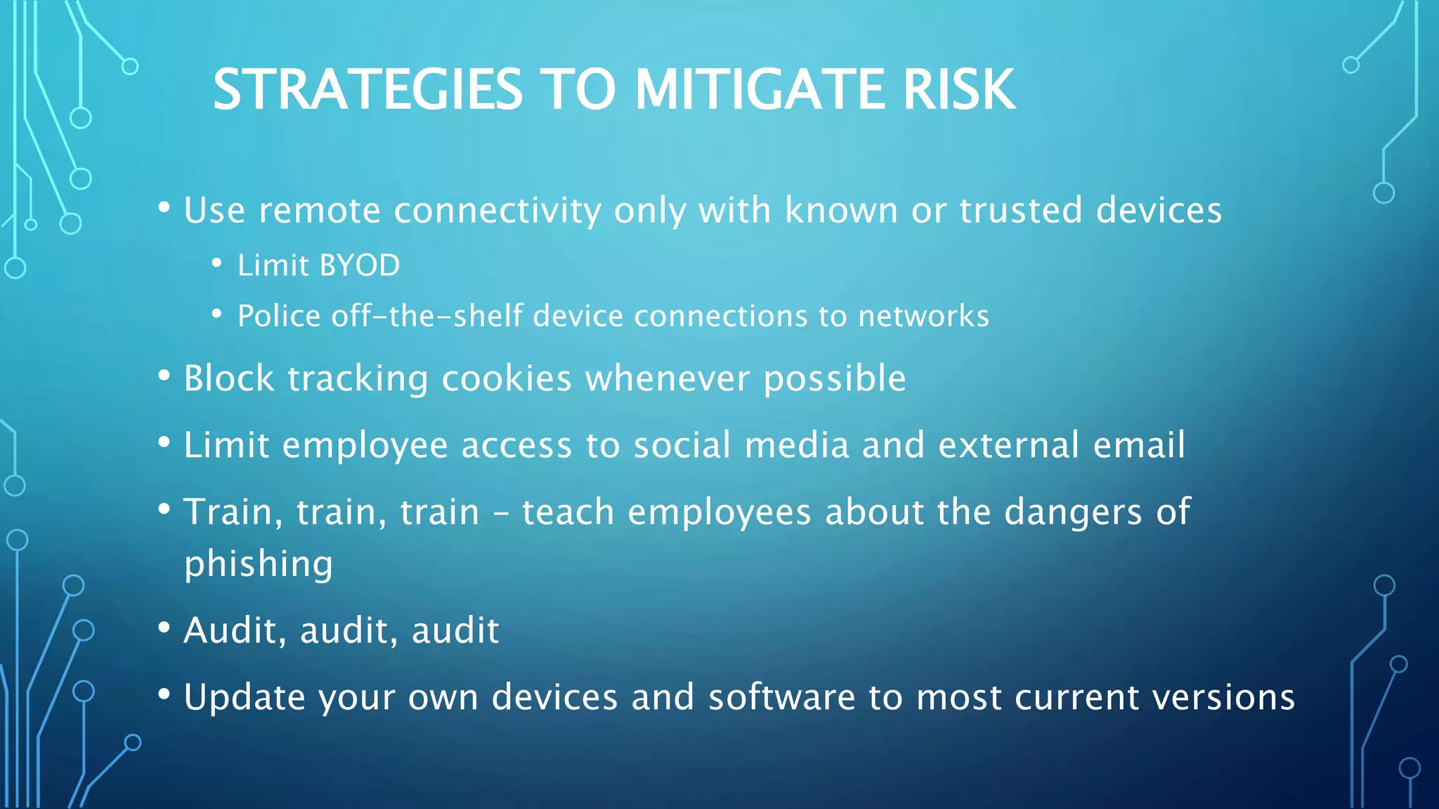 Risk Management Approach to Cyber Security | PPTX