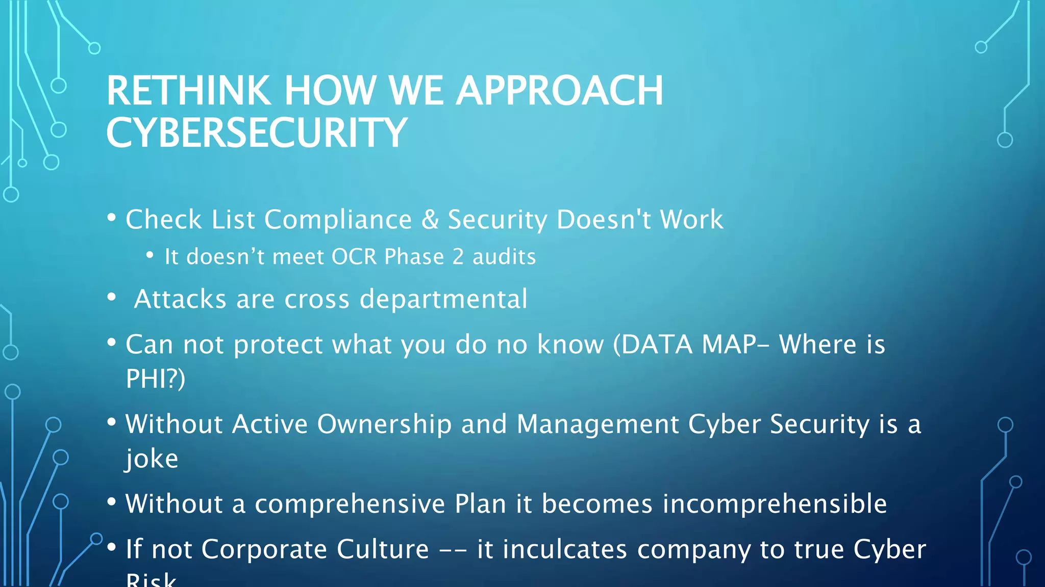 Risk Management Approach to Cyber Security | PPTX | Internet | Computing