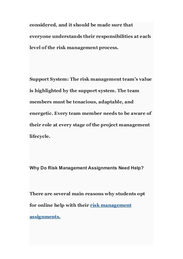 Risk Management Assignment | PDF