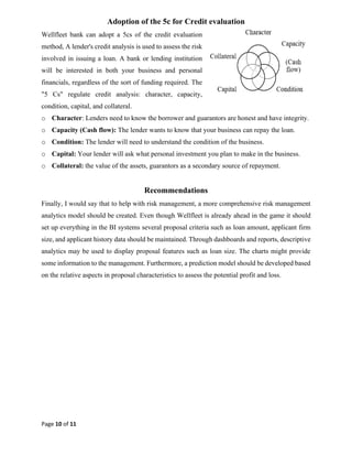 Risk Management: Wellfleet Bank Analysis | PDF