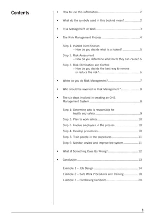 Risk management booklet | PDF