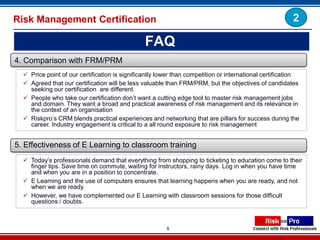 Risk Management Certification | PDF
