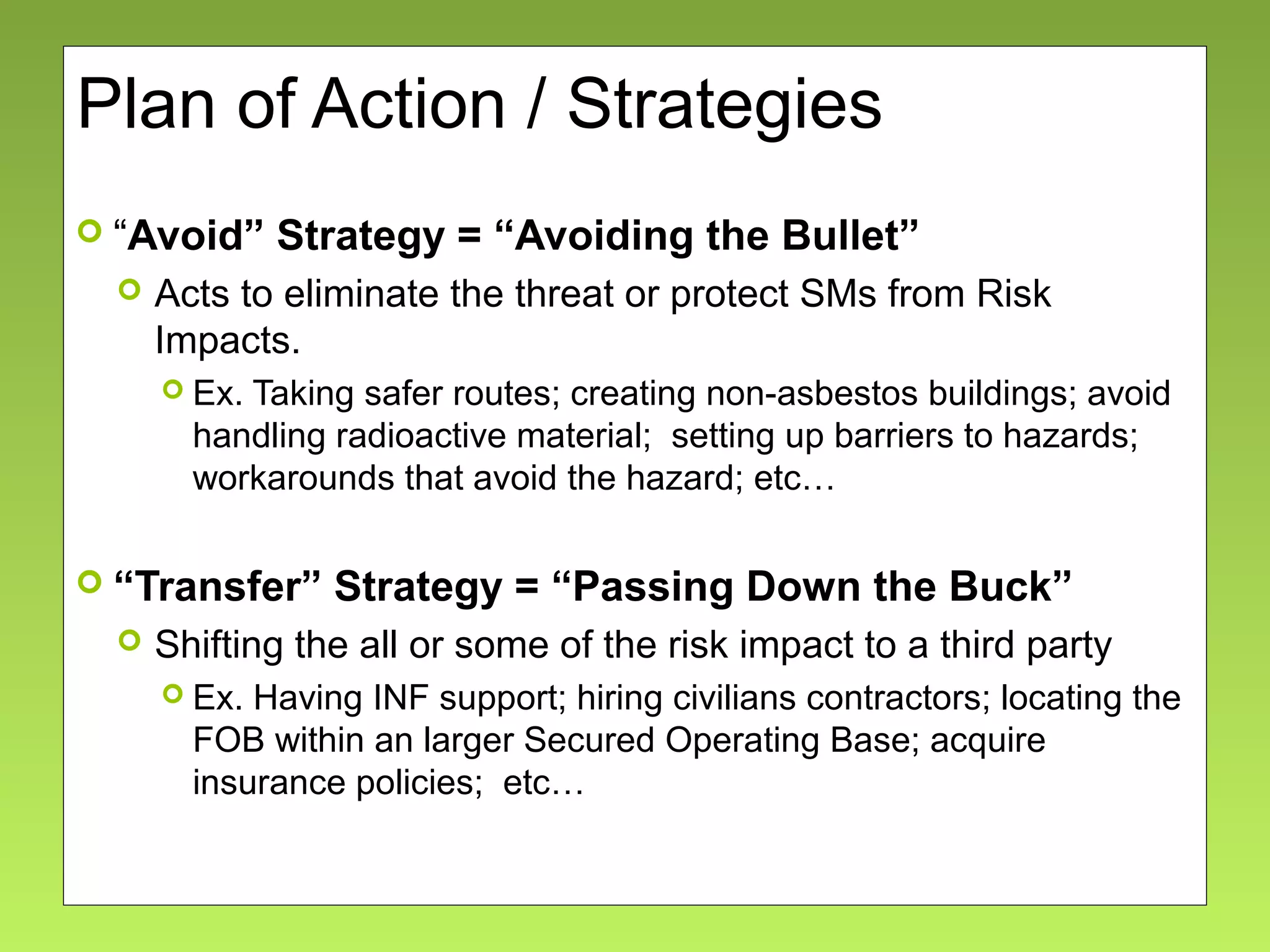 Military + Civilian Best Practices: Risk Management ver 1.1 | PPT