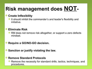 Army Risk Management Examples