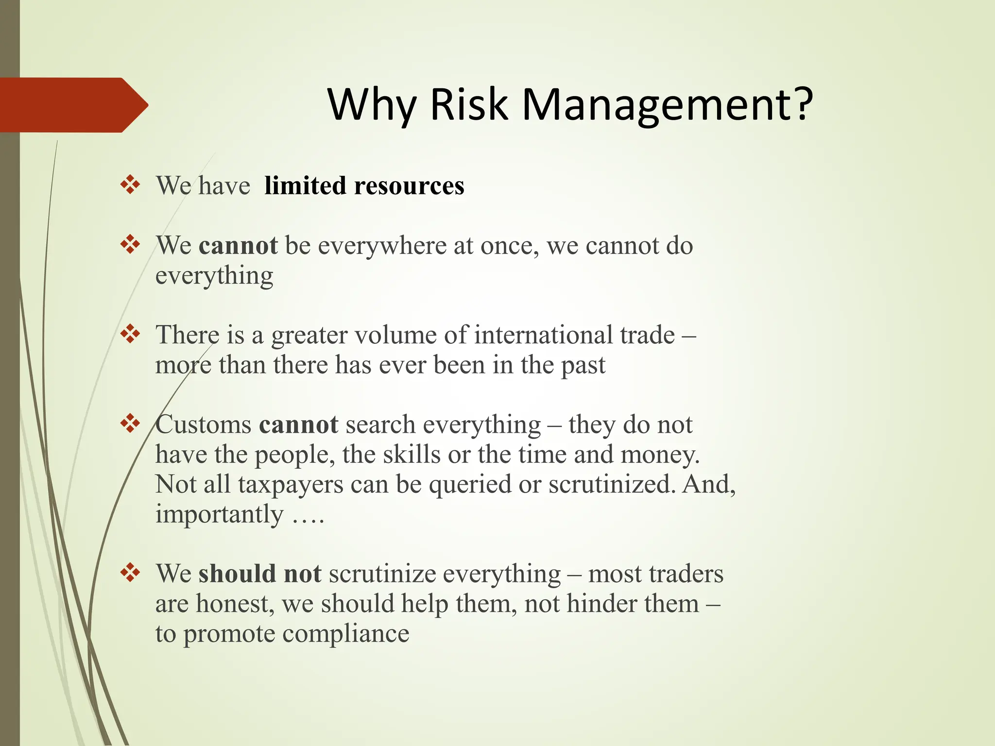 Customs Risk Management PPT.Presentation | PPTX