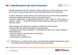 Risk Management e gestione dei rischi finanziari | PDF