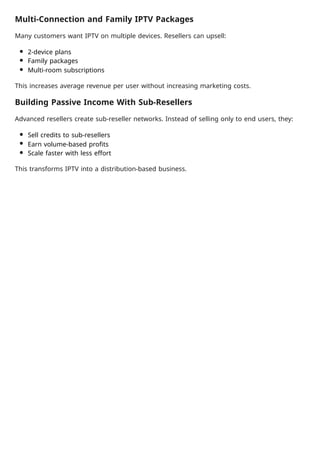 IPTV Business Model Explained: How Resellers Make Monthly Recurring ...