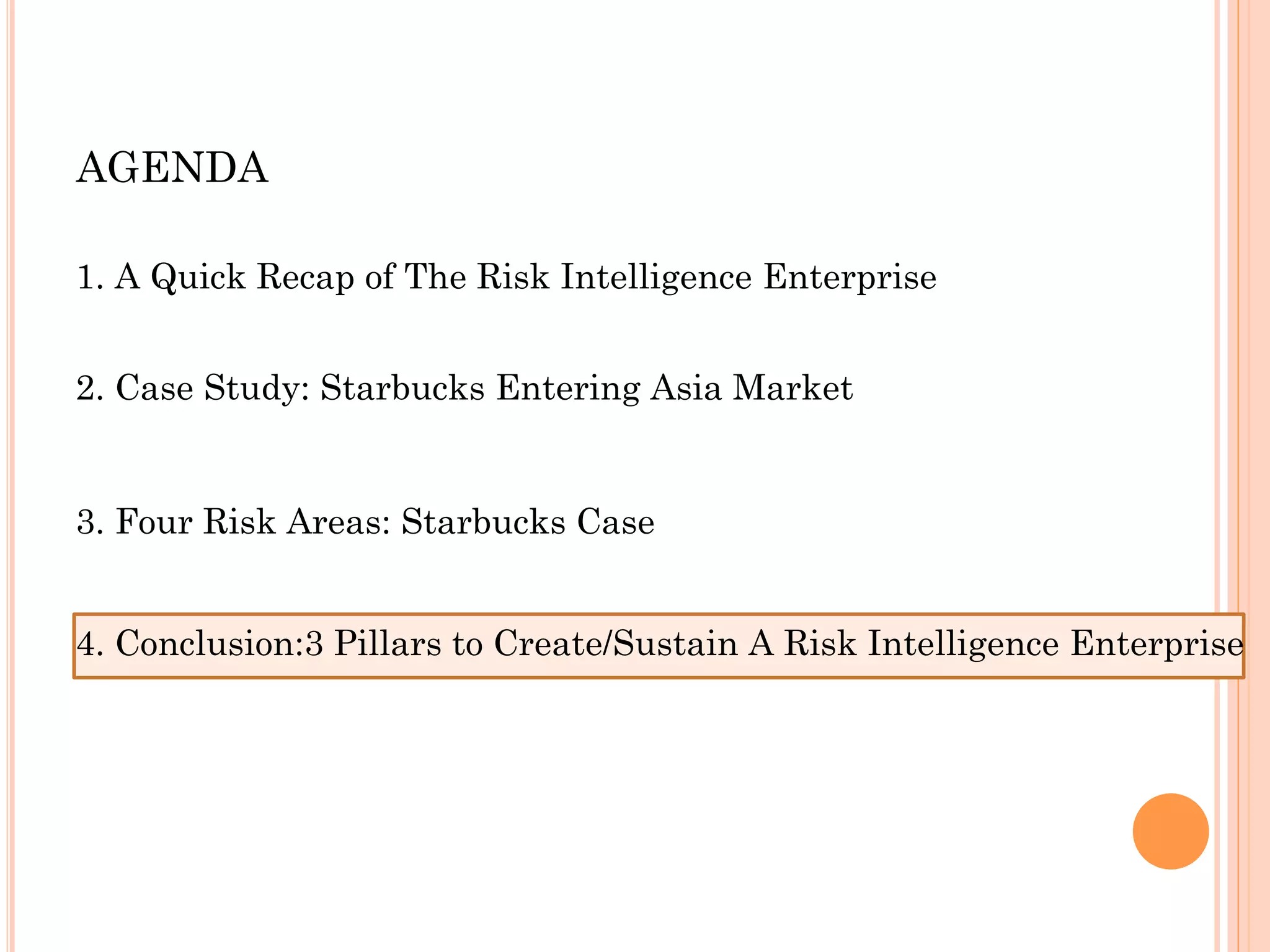 Risk Management Enterprise and A Case Study on Starbucks | PDF