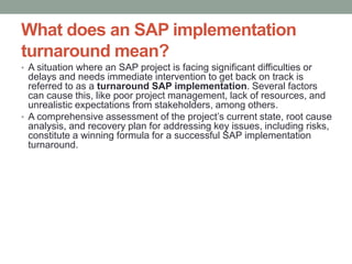 Risk Management Excellence: A Closer Look at SAP Implementation Turnarounds in Charlotte | PPTX ...